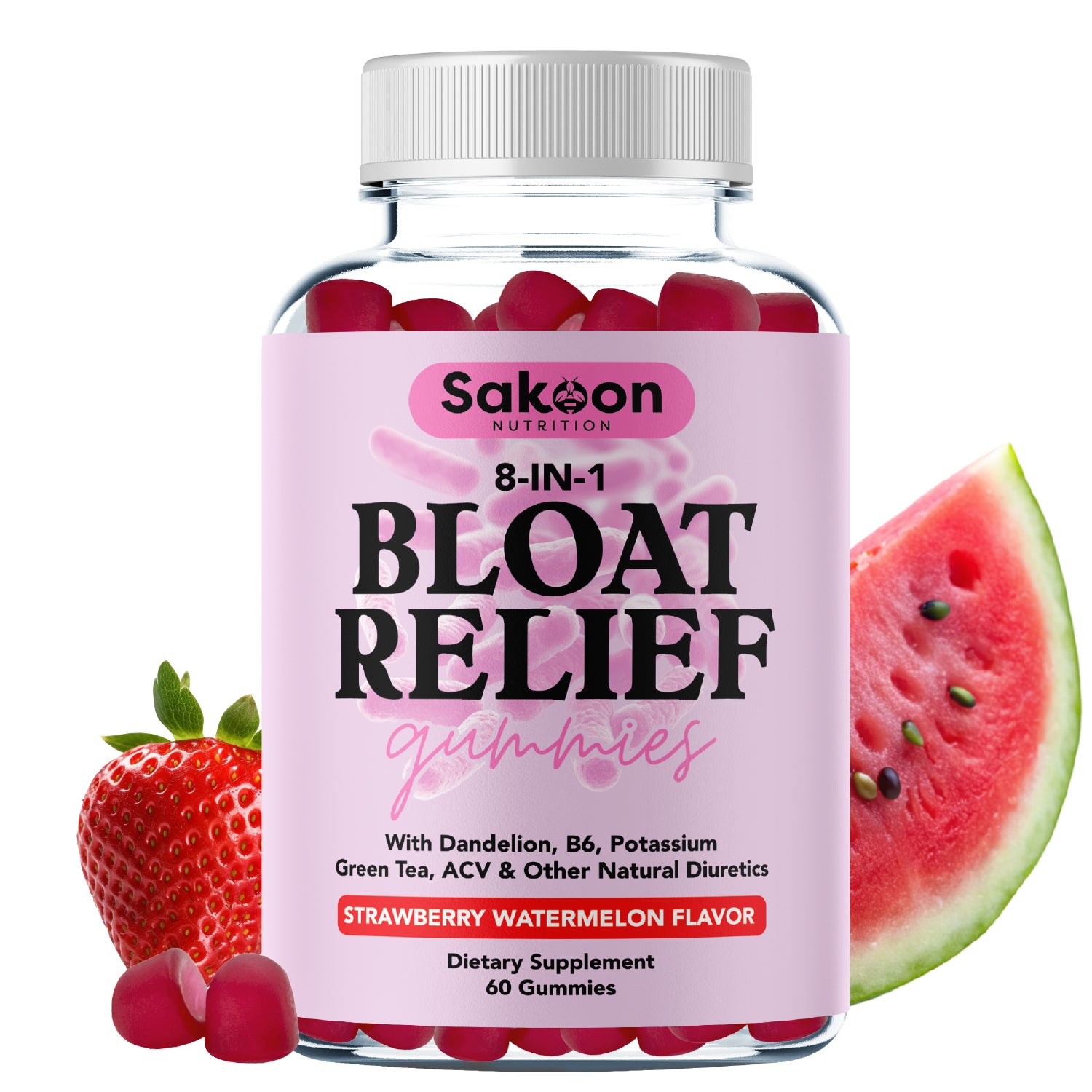 Bloating Relief Gummies - Green Tea, ACV, Dandelion, & More – Sakoon ...