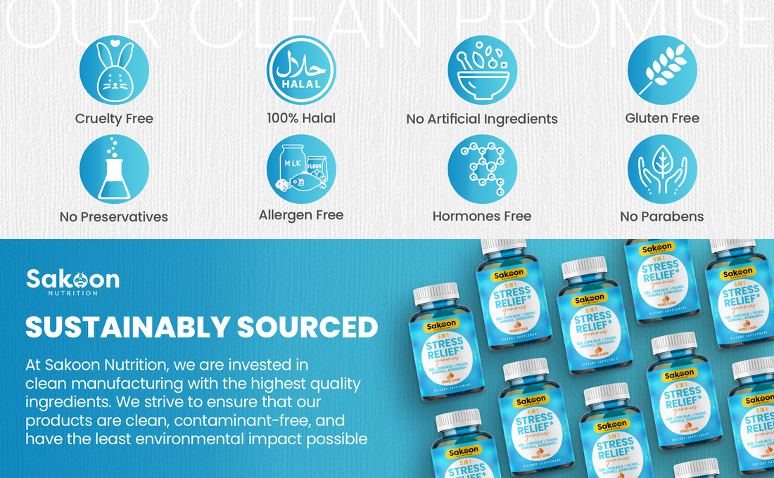 6 in 1 Stress Relief Gummies – Sakoon Nutrition®